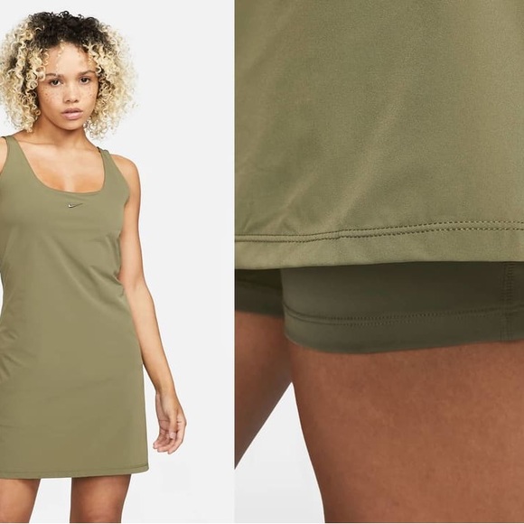 Nike | Dresses | Nwt Nike Bliss Luxe Training Dress With Builtin Shorts ...